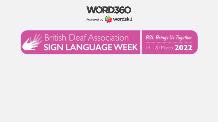 British Sign Language (BSL) Timeline